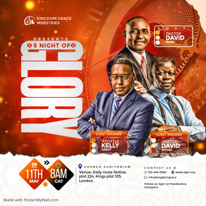 Copy of White Professional Church Design Flyer Instagram Post ...