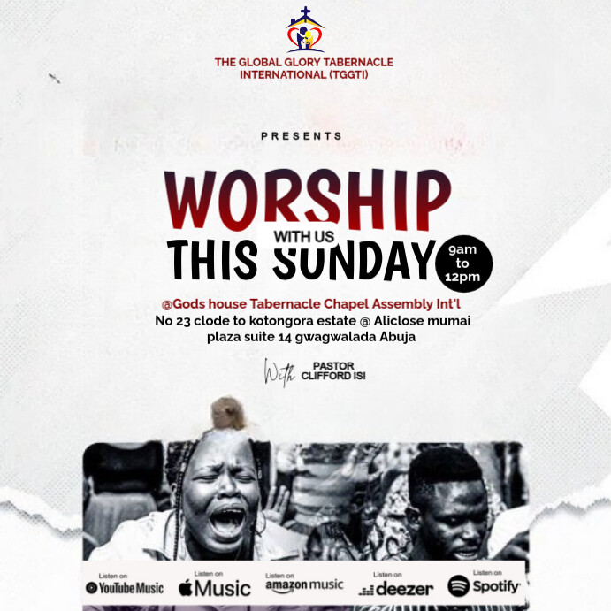 Copy of White Professional Church Design Flyer Instagram Post ...