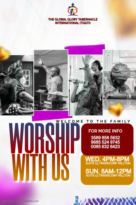 Copy of White Professional Church Design Flyer Poster | PosterMyWall