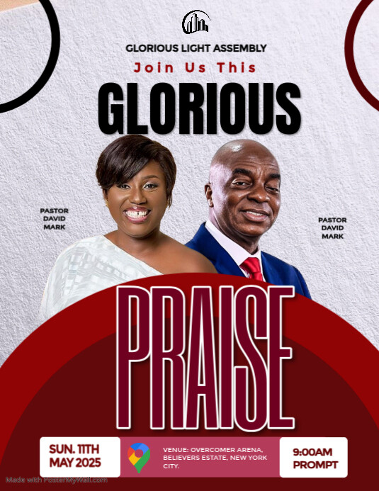 White Professional Church Flyer (us Letter) Template | PosterMyWall