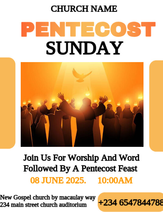 White Professional Church Flyer (us Letter) Template | PosterMyWall