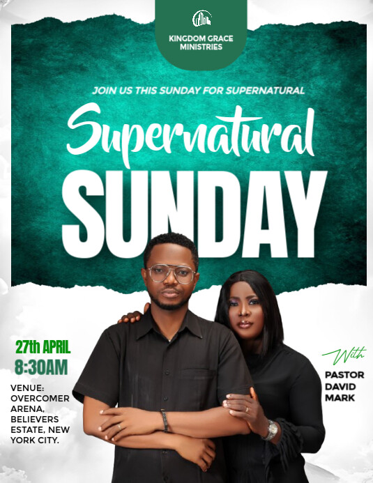 Copy of White Professional Church Flyer (us Letter) | PosterMyWall