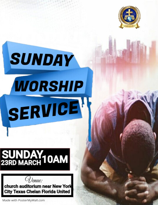 White Professional Church Flyer (us Letter) Template | PosterMyWall