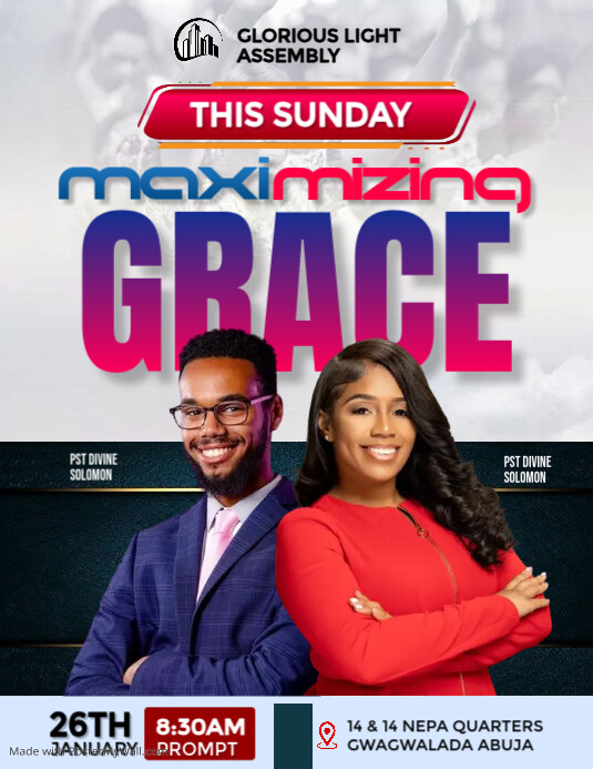 White Professional Church Flyer (us Letter) Template | PosterMyWall