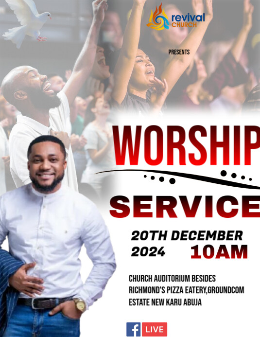 White Professional Church Flyer (us Letter) Template | PosterMyWall