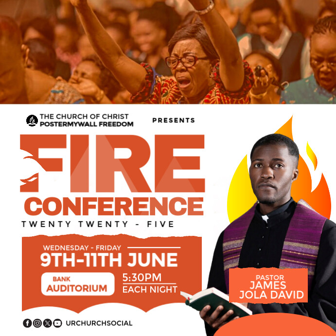 Copy of White Professional Church Flyer Instagram Post | PosterMyWall