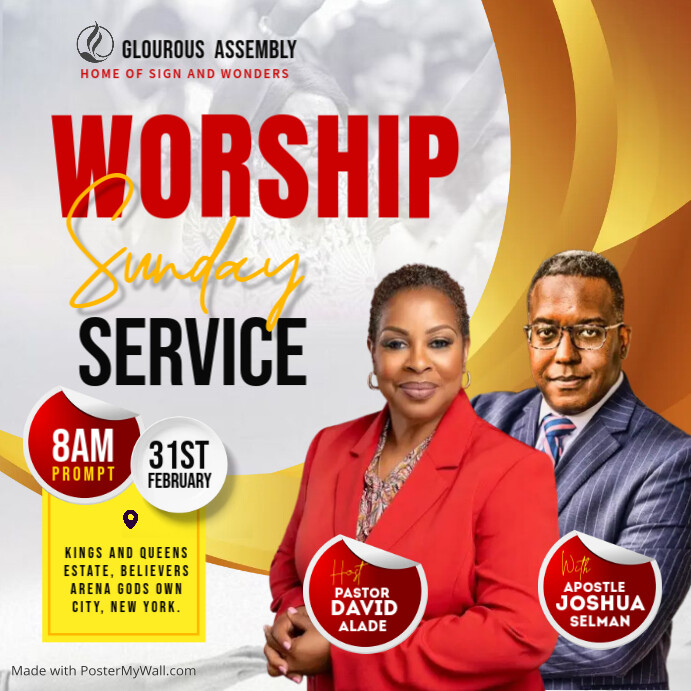 Copy of White Professional Church Flyer Instagram Post | PosterMyWall