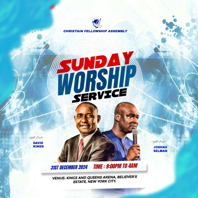 White Professional Church Flyer Instagram Post Template | PosterMyWall