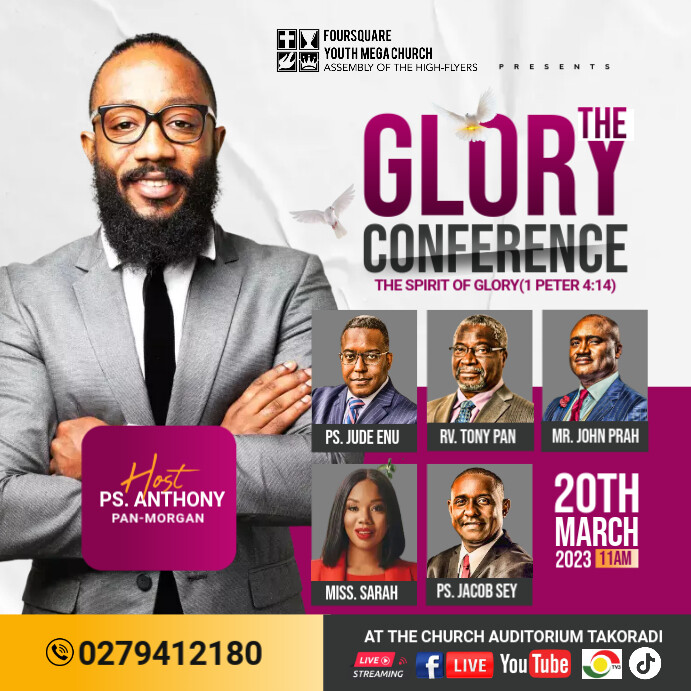 Copy of White Professional Church Flyer Template Instagram Post ...