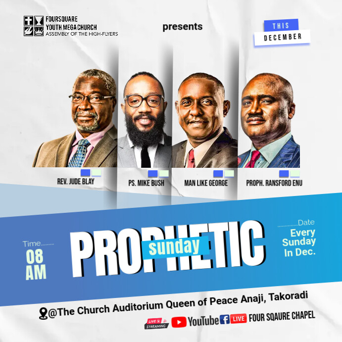 White Professional Church Flyer Template Instagram Post | PosterMyWall