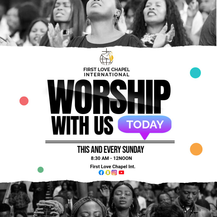 Copy of White Professional Church Flyer Template Instagram Post ...