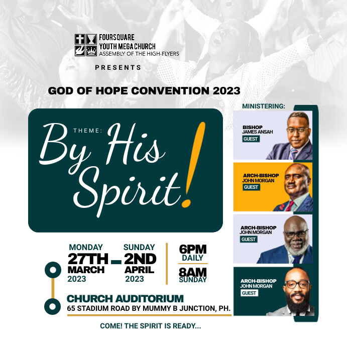White Professional Church Flyer Template Inst | PosterMyWall