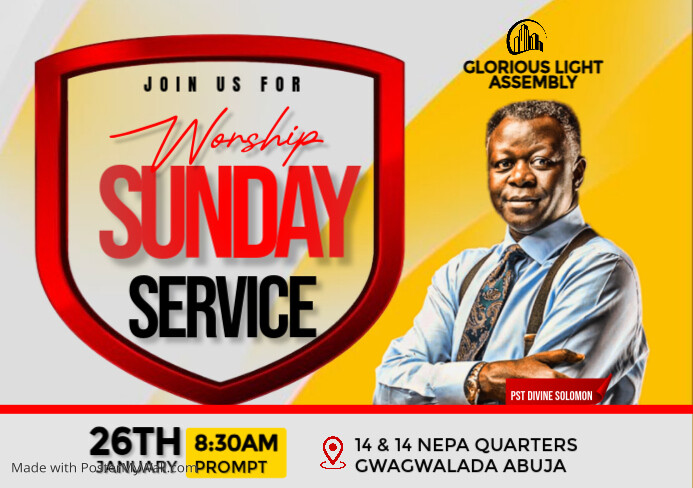White Professional Church Flyers A5 Template | PosterMyWall