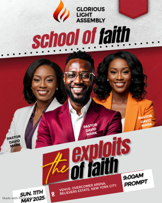 White Professional Church Flyers Instagram Portrait Template | PosterMyWall