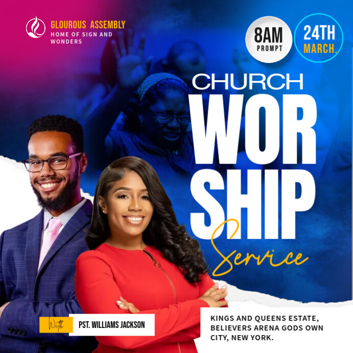 Copy of White Professional Church Flyers Instagram Post | PosterMyWall