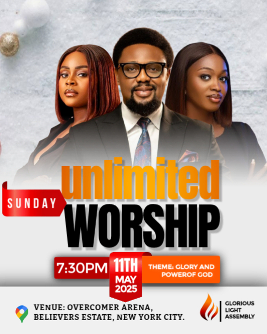 White Professional Church Instagram Portrait Template | PosterMyWall