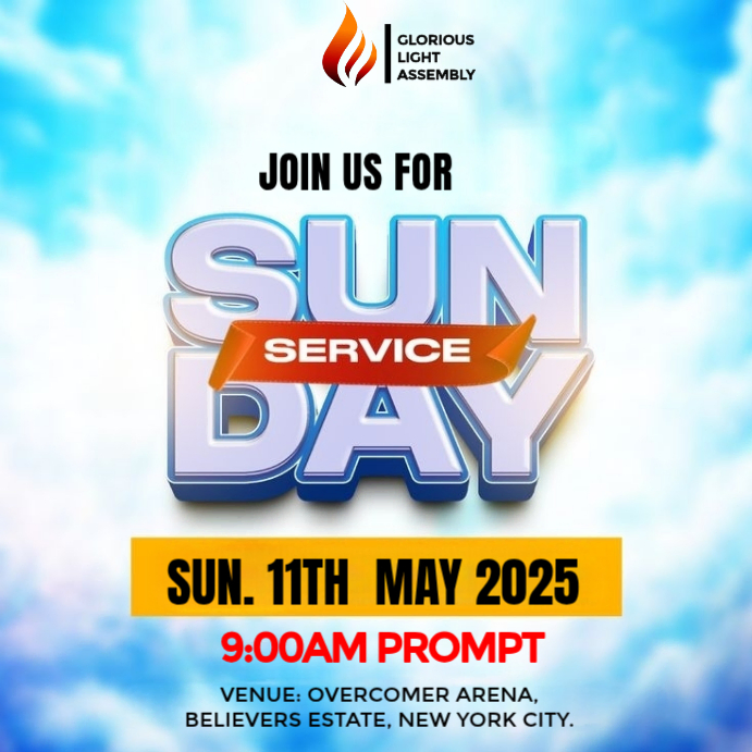 White Professional Church Instagram Post Template | PosterMyWall