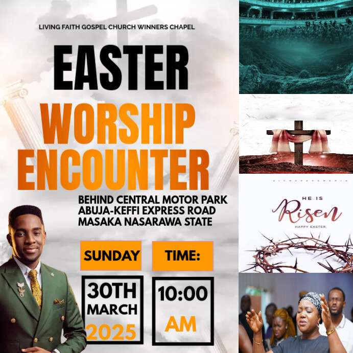 White Professional Church Instagram Post Template | PosterMyWall