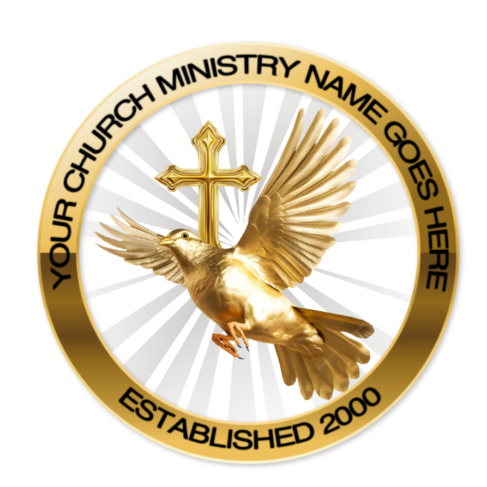 White Professional Church Logo Template | PosterMyWall