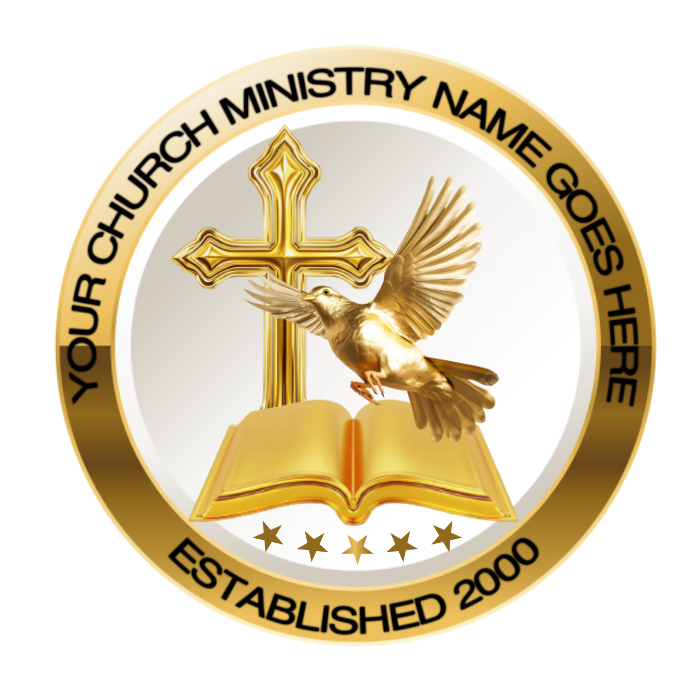 White Professional Church Logo Logo Template | PosterMyWall