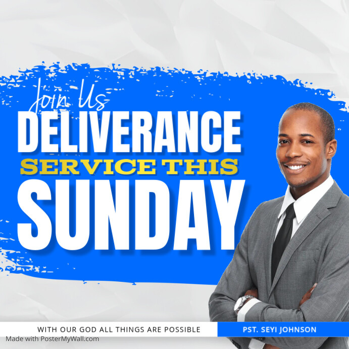 White Professional Church Service Instagram Post Template | PosterMyWall