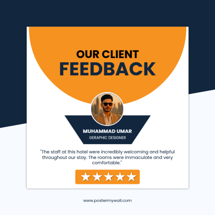 White Professional Client Review Instagram Post Template | PosterMyWall