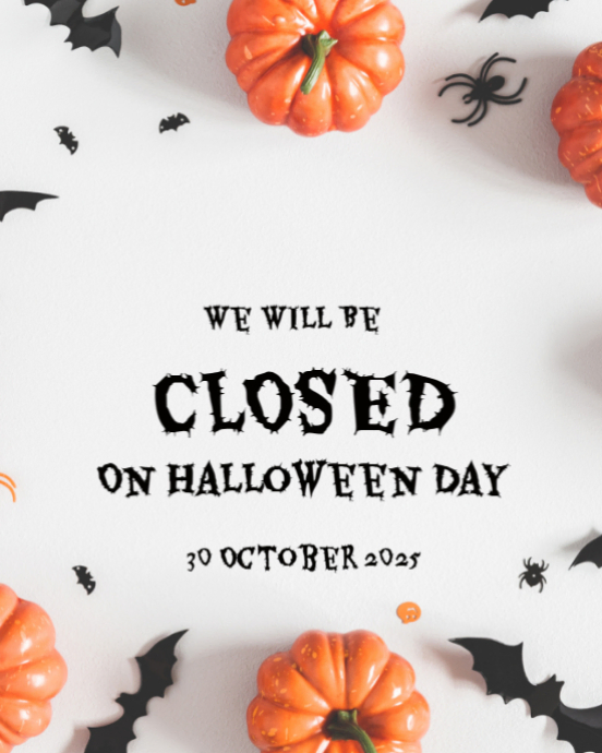 Plantilla de White Professional Closed Halloween Instagram Portrait ...