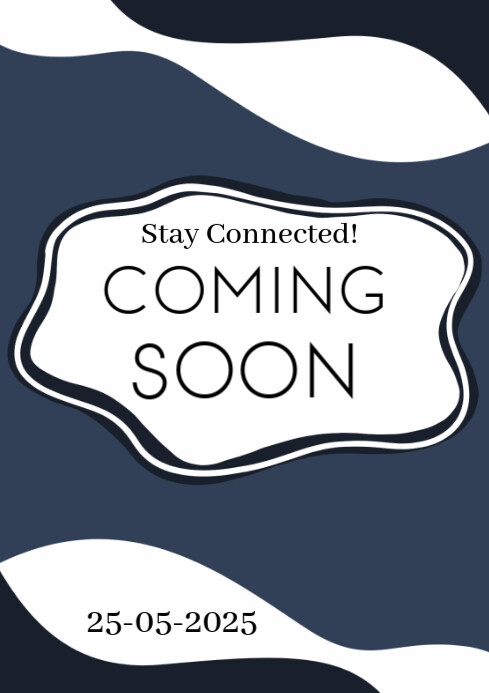 White Professional Coming Soon Announcement A4 Template | PosterMyWall