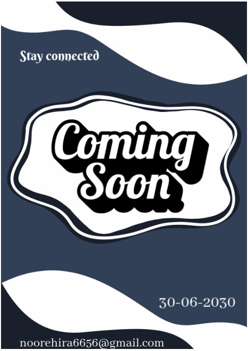 White Professional Coming Soon Notice A4 Template | PosterMyWall