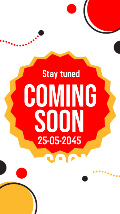 White Professional Coming Soon Notice Instag Template | PosterMyWall