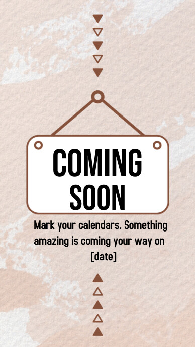 White Professional Coming Soon Notice Instag Template | PosterMyWall