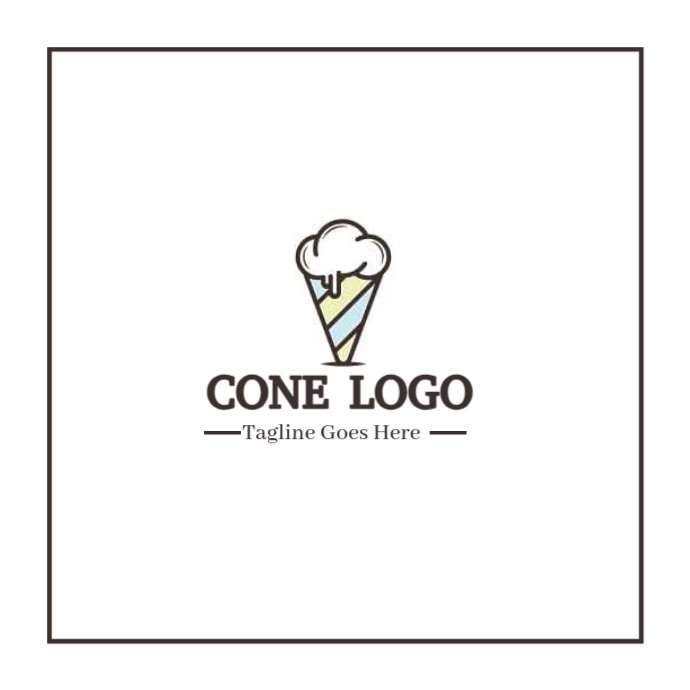 Copy of White Professional Cone Logo, Cone Logo , Cone Logo Design ...