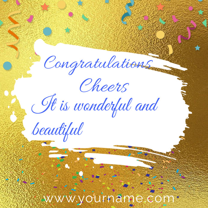 White Professional Congratulations Instagram Templat | PosterMyWall