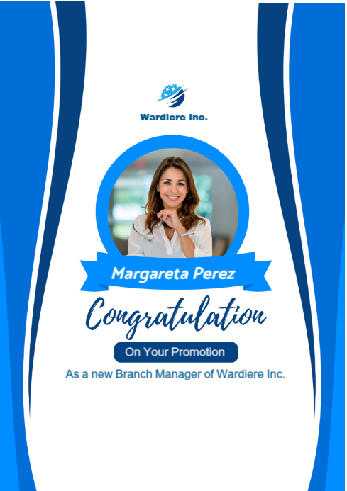 Copy of White Professional Congratulations Post A4 | PosterMyWall