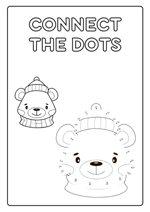 White Professional Connect The Dots A4 Template | PosterMyWall