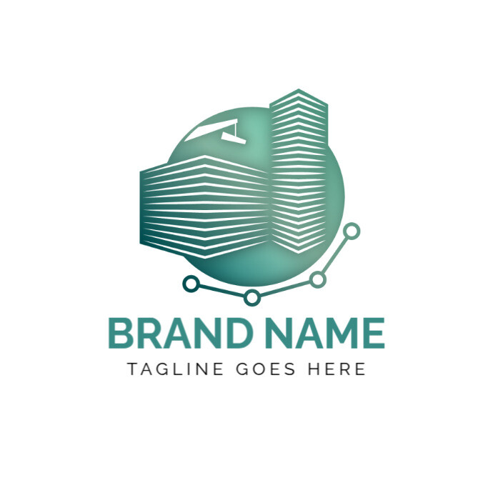 White Professional Construction Company Logo Template | PosterMyWall