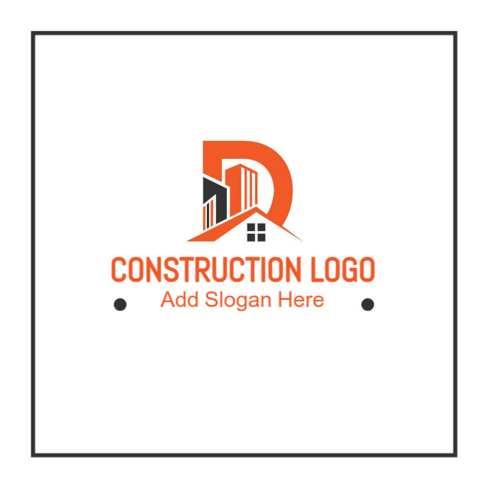 Copy of White Professional Construction Logo, Construction Logo, House ...
