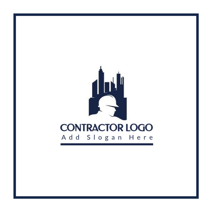 White Professional Construction Logo, Construction Logo, Contractor ...