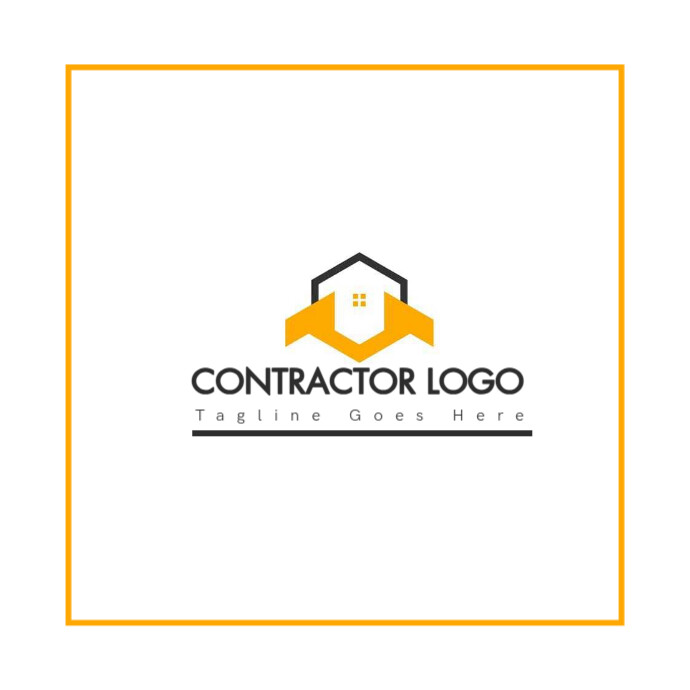 White Professional Contractor Logo, Contractor Logo, Construction Logo ...