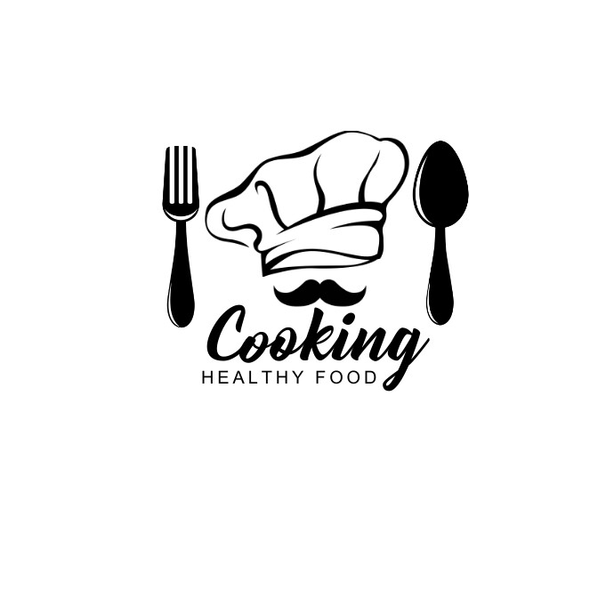 Plantilla de White Professional Cooking Healthy Food Logo | PosterMyWall