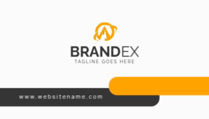 White Professional Corporate Company Business Card Template | PosterMyWall