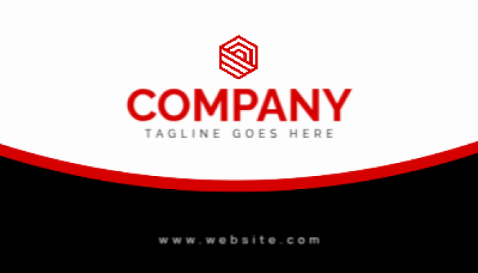 White Professional Corporate Company Business Card Template | PosterMyWall