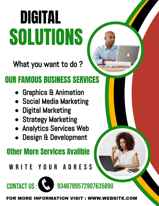 Modèle White Professional Corporate Flyer Flyer (us | PosterMyWall