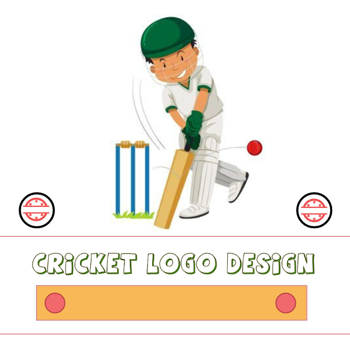 White Professional Cricket Logo Design Logo Template | PosterMyWall