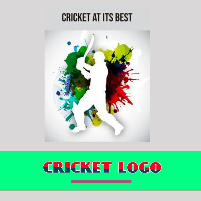 White Professional Cricket Logo Logo Template | PosterMyWall