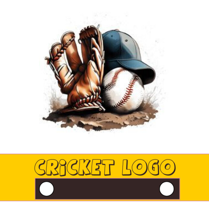 White Professional Cricket Logo Logo Template | PosterMyWall