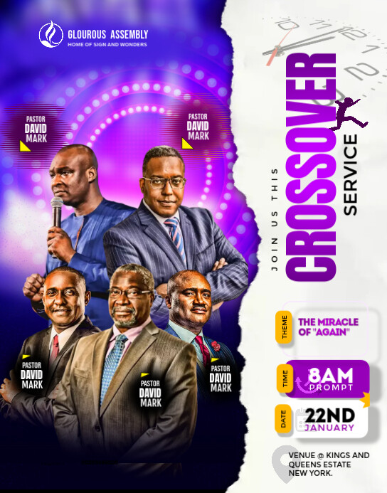 Copy of White Professional Crossover Cross Over Worship Gathering ...