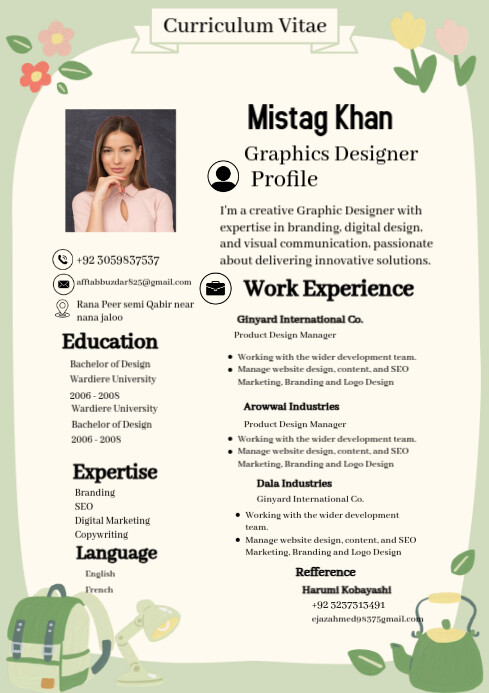 White Professional Curriculum Vita Cv Background A4 Template | PosterMyWall