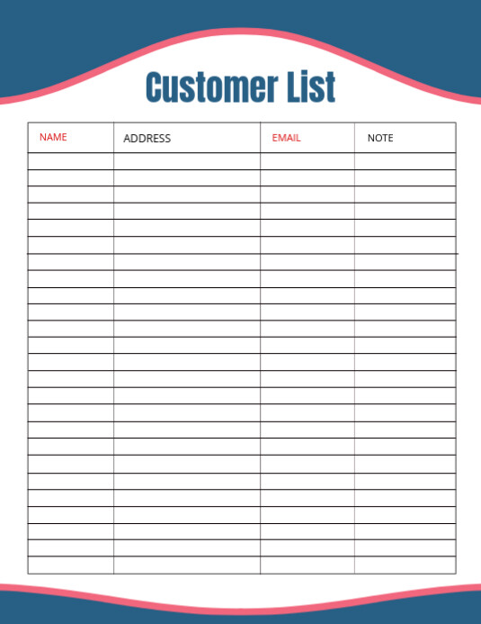 White Professional Customer List Design Template | PosterMyWall