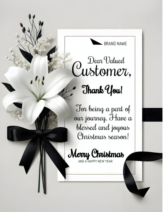 Copy of White Professional Customer Thank You Note Flyer (us Letter ...